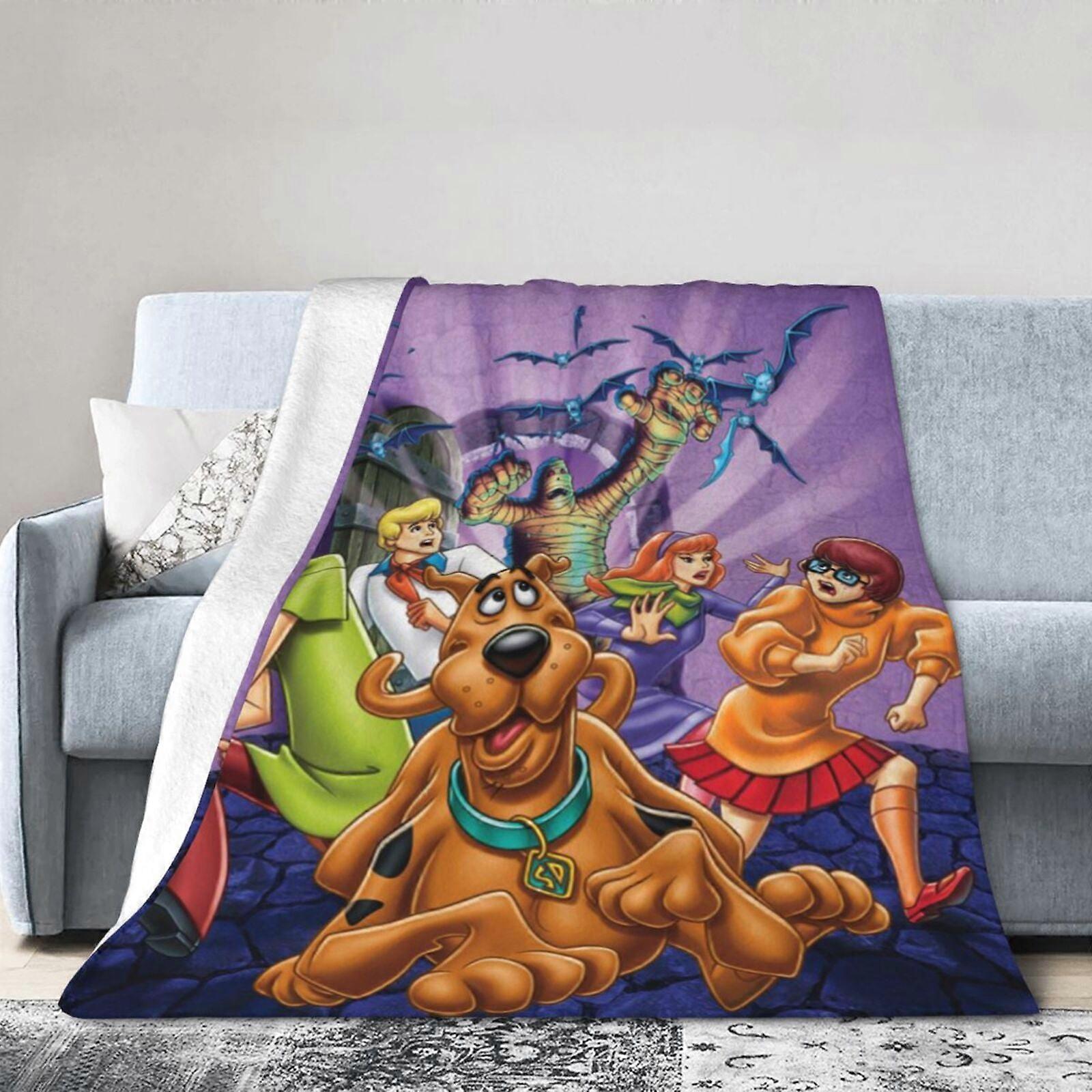 Scooby Doo Blanket Fuzzy Plush Bed Blanket Cozy Fluffy Air Condition ...