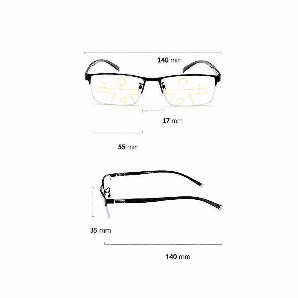 Progressive Multifocal Lens Presbyopia Eyeglass Anti-blue Light Reading ...
