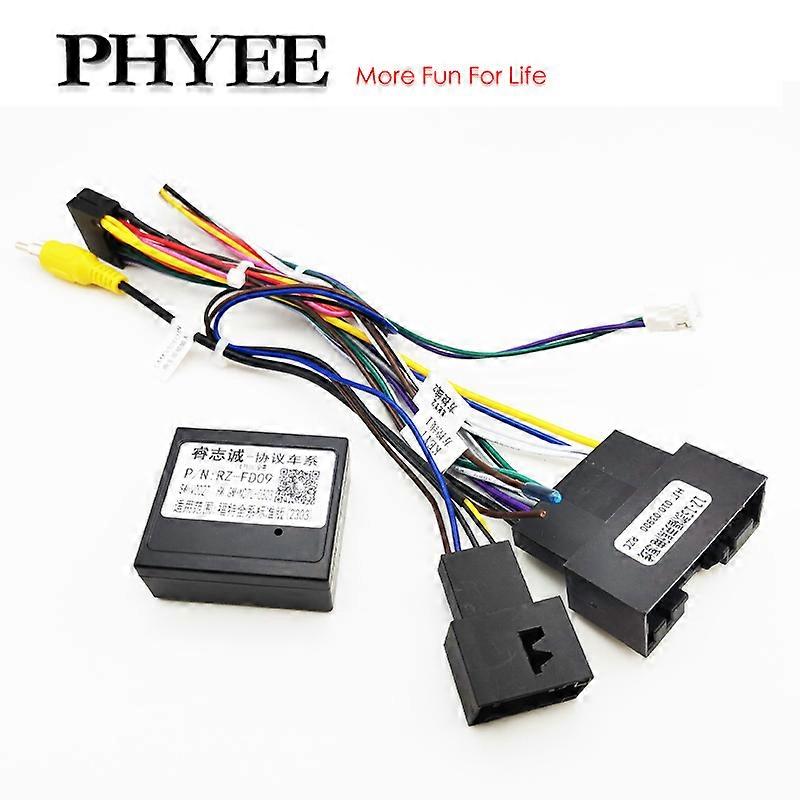 Car Android Harness Adapter CAN Bus Decoder 16Pin Plug to 24 Pin Ford ...