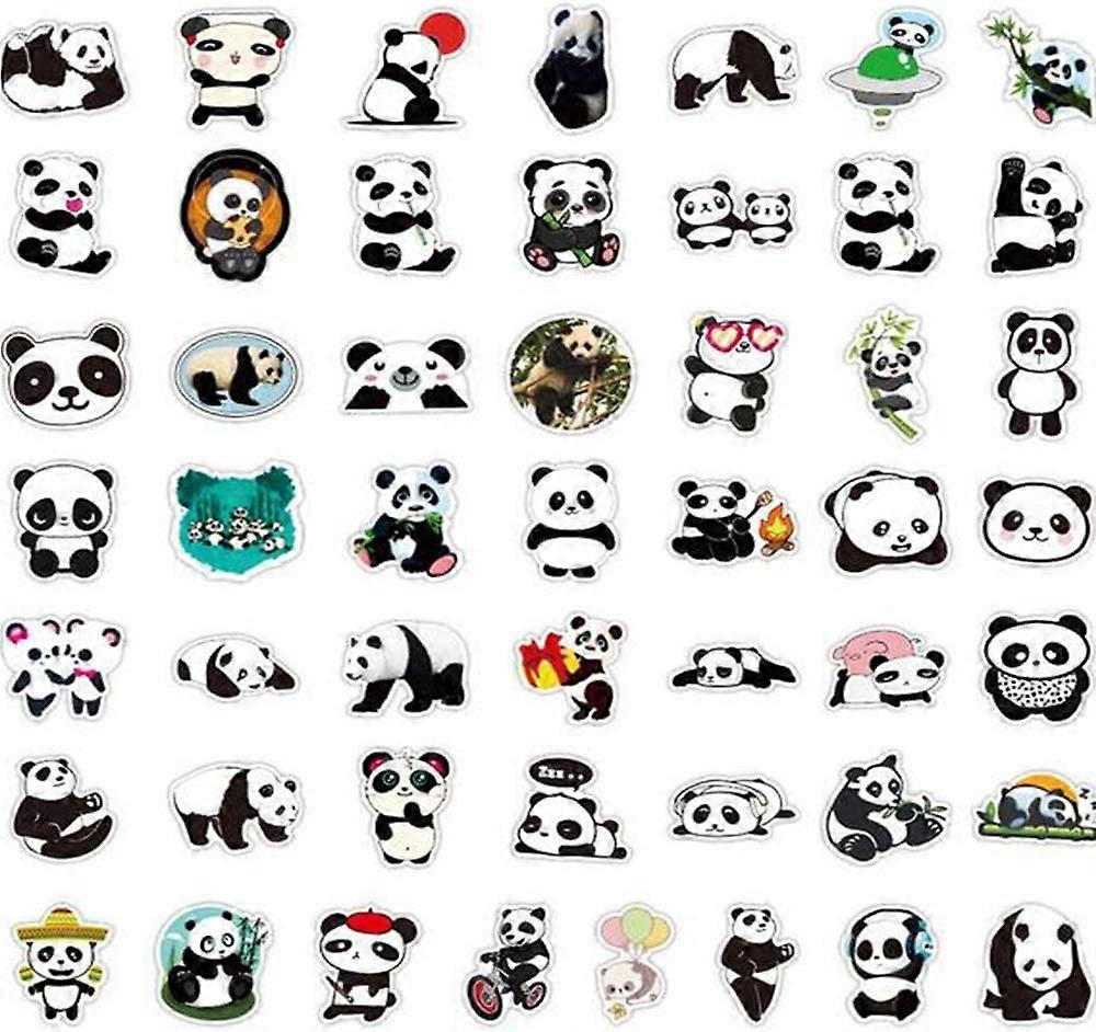 100pcs Cute Cartoon Panda Stickers, Aesthetic Stickers, Cute Stickers ...