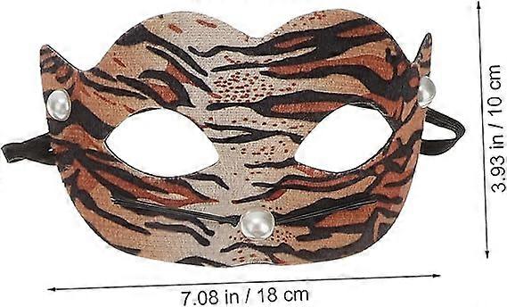 4pcs leopard pvc mask Halloween masks masquerade mask for women ...