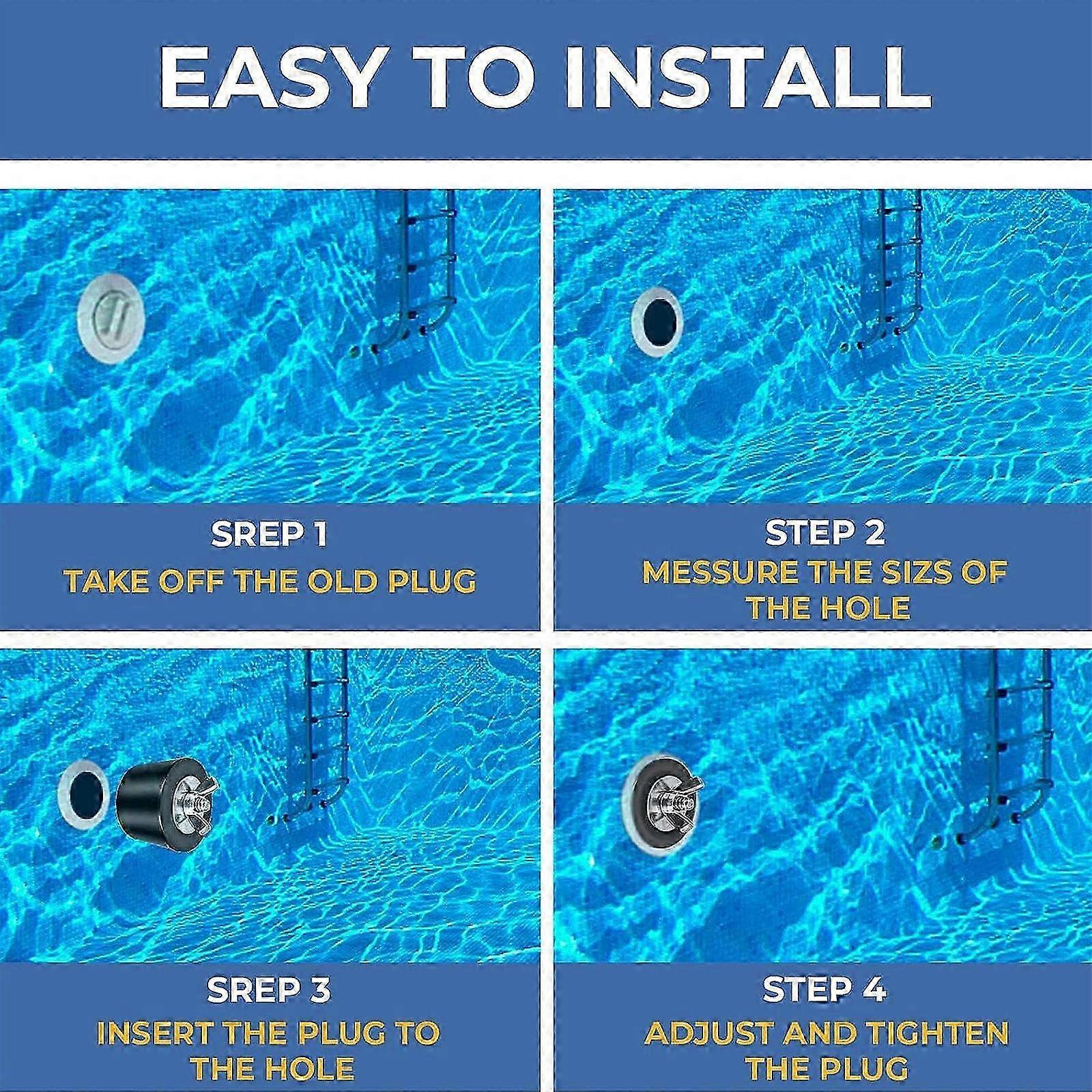 Pool Winterizing Plug Swimming Pool Leak Proof Winter Expansion Plug ...