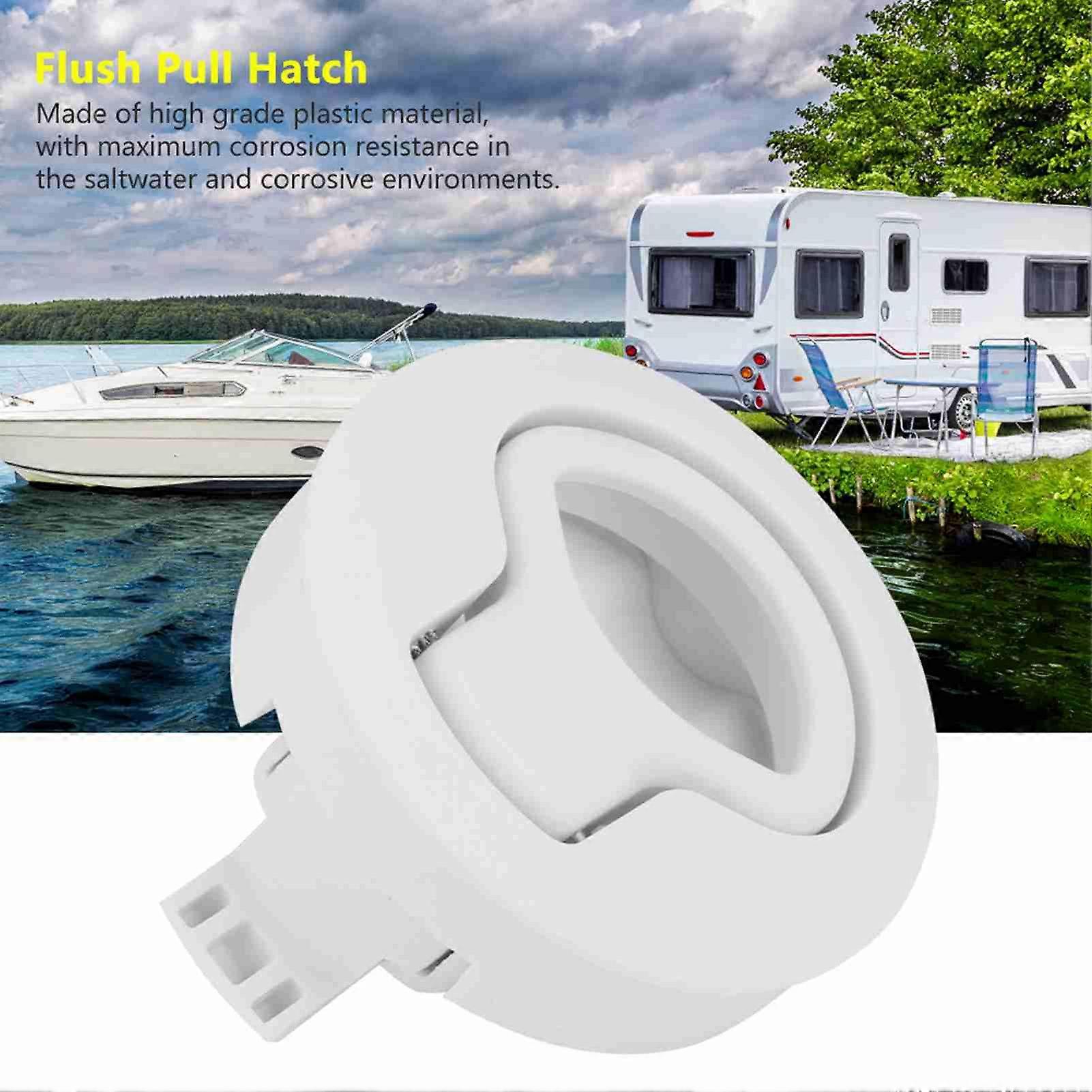 Caravan Yacht 1.8-Inch Door Hatch Lock Durable Plastic White Easy ...