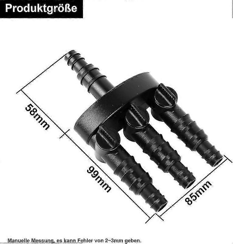 Hose distributor 3-way for fountains and water features, hose connector ...