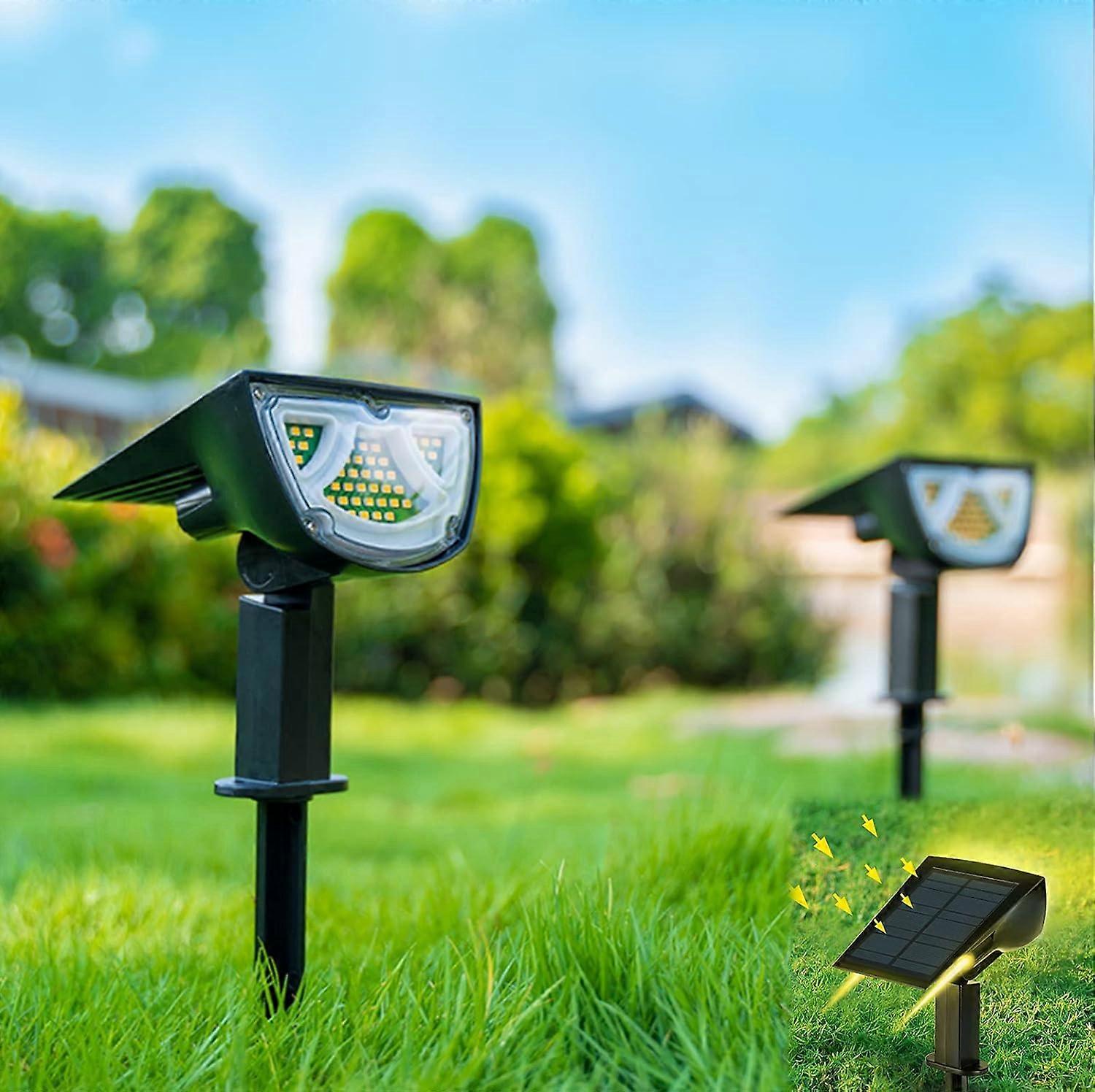 Solar Spotlights Outdoor Wireless, 43 LED High-Efficient Solar Panels ...