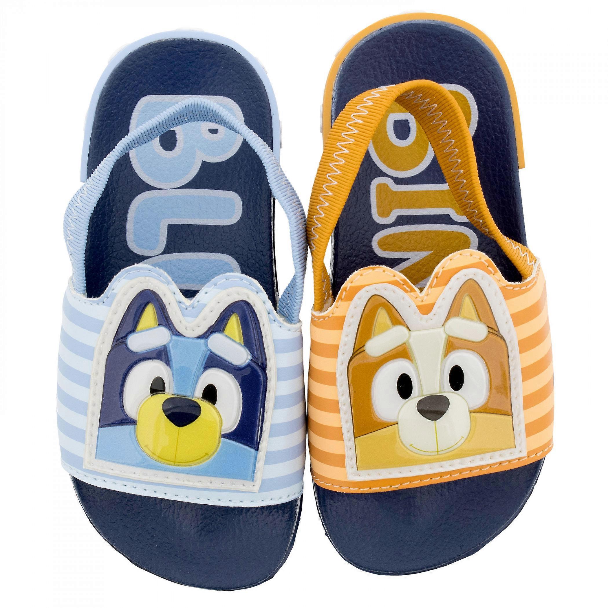 Bluey and Bingo Toddler Mismatch Flip Flop Slides | Fruugo UK
