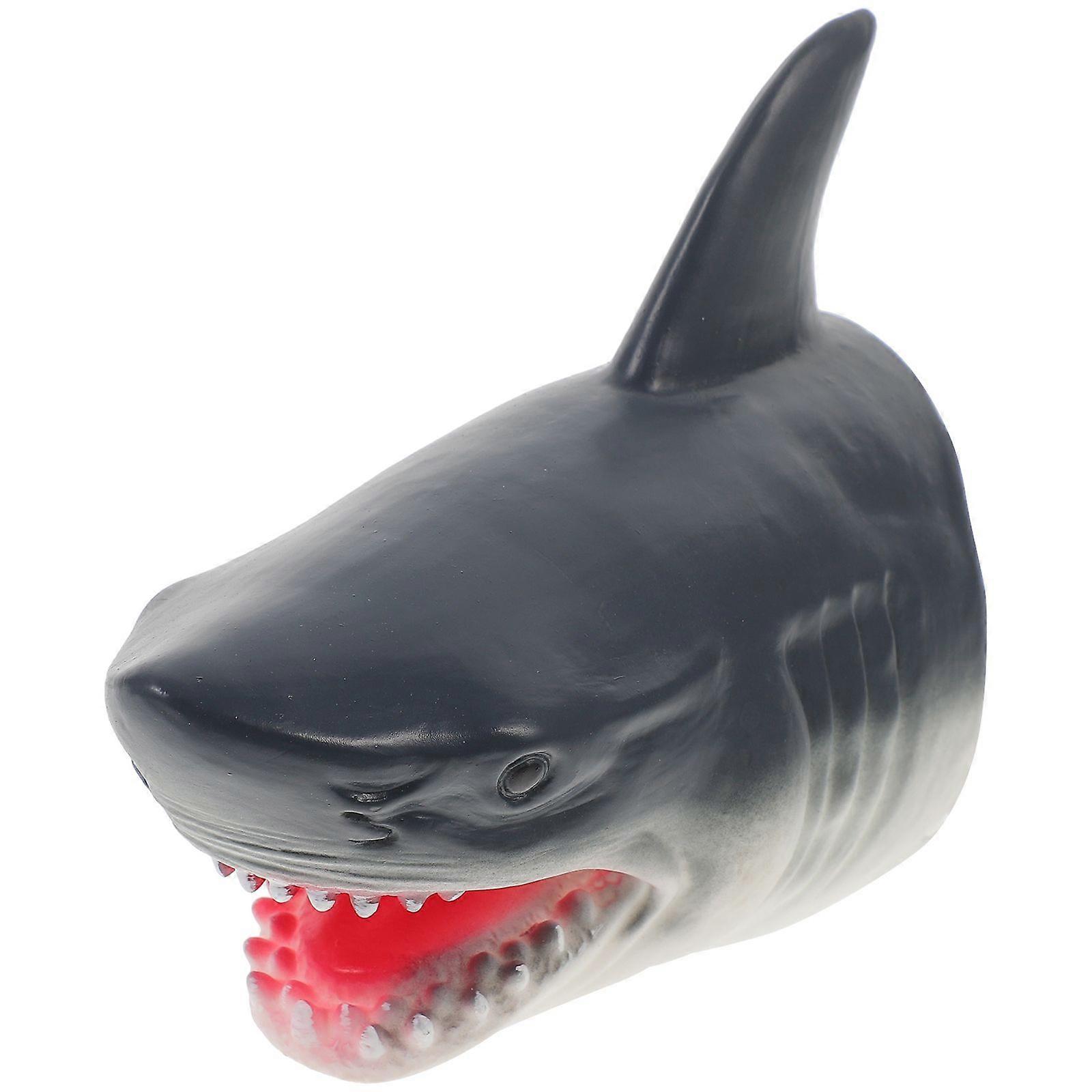 Storytelling Hand Puppet Vinyl Animal Hand Puppet Cartoon Shark Hand ...
