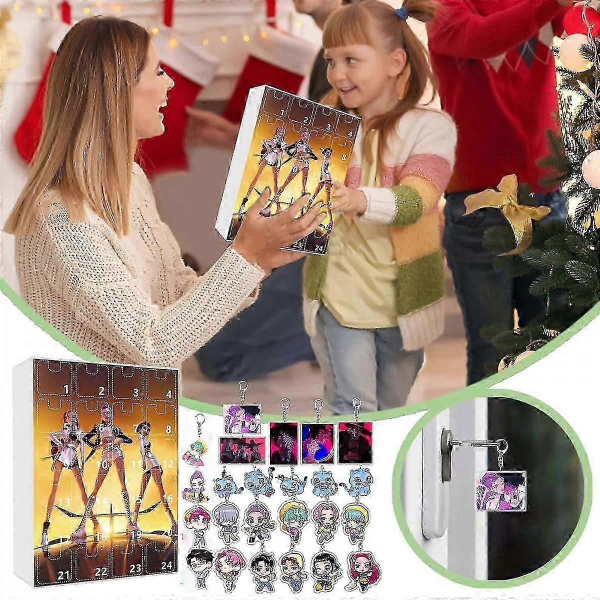 K-pop Demon Hunters Acrylic Advent Calendar Set 24 Days Surprise ...