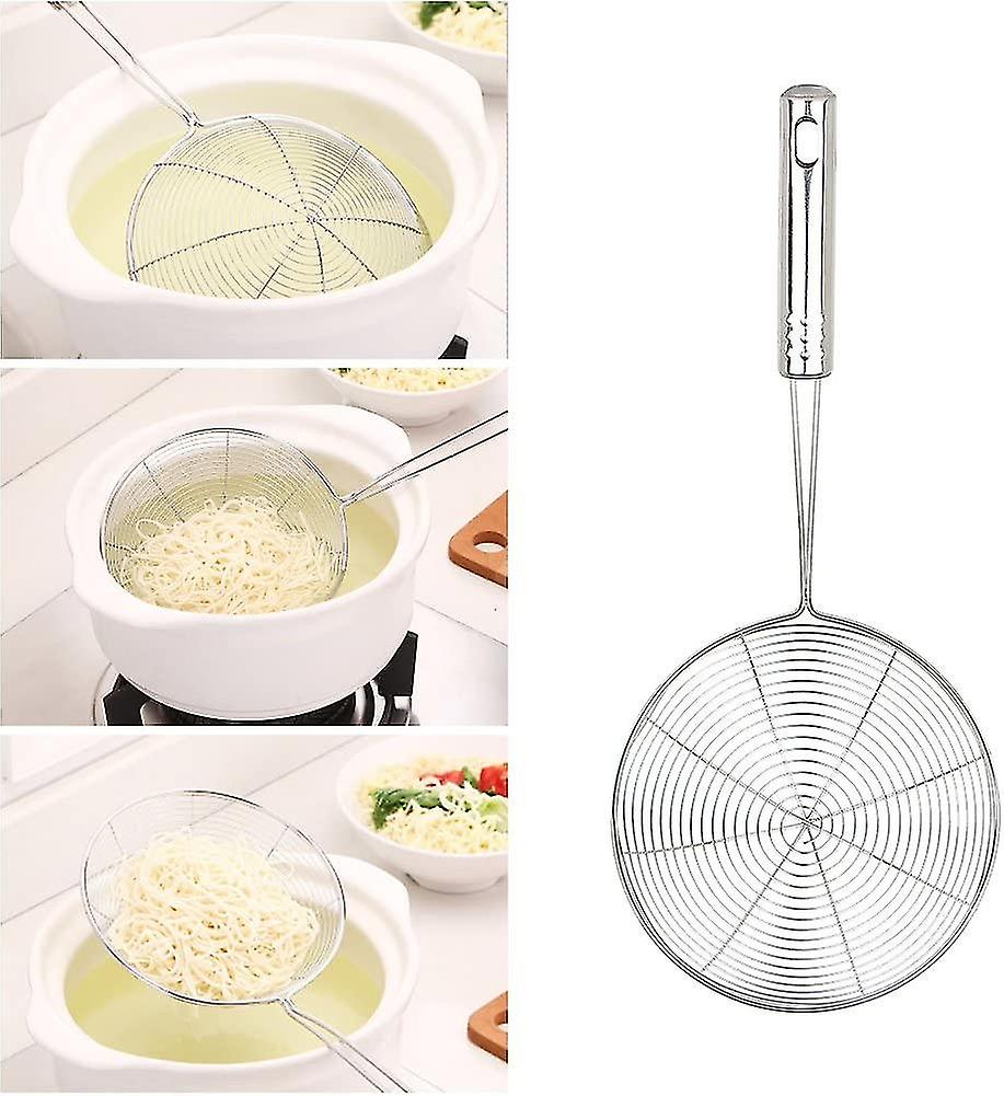 Spider Strainer Skimmer, Set Of 3 Asian Strainer Ladle Stainless Steel ...