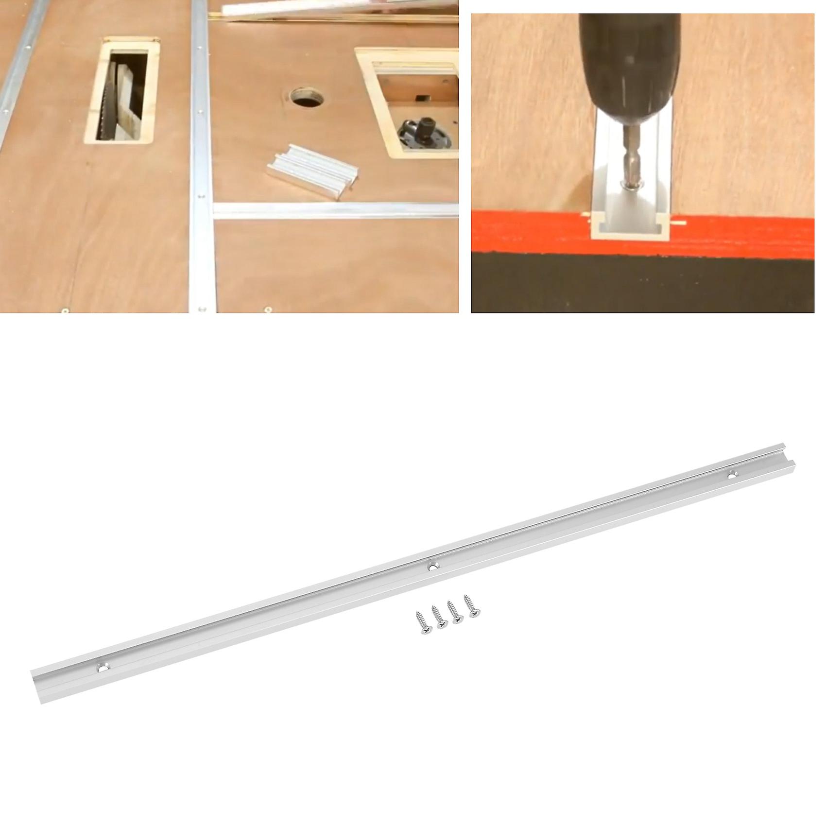 Aluminium Bar T-Tracks T-Slot Jig Fixture for Table Saw Gauge Rod ...