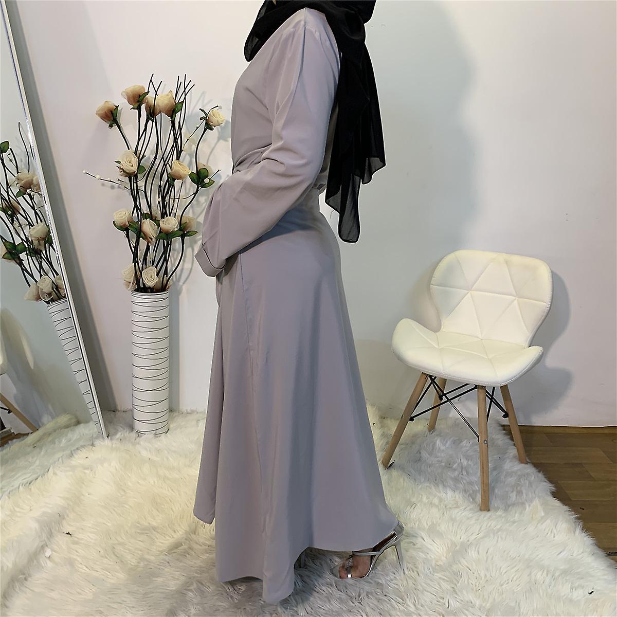 Muslim Long Dress Women Turkey Abaya Dubai Eid Hijab Robe Bing Swing Ramadan Islamic Clothing ...