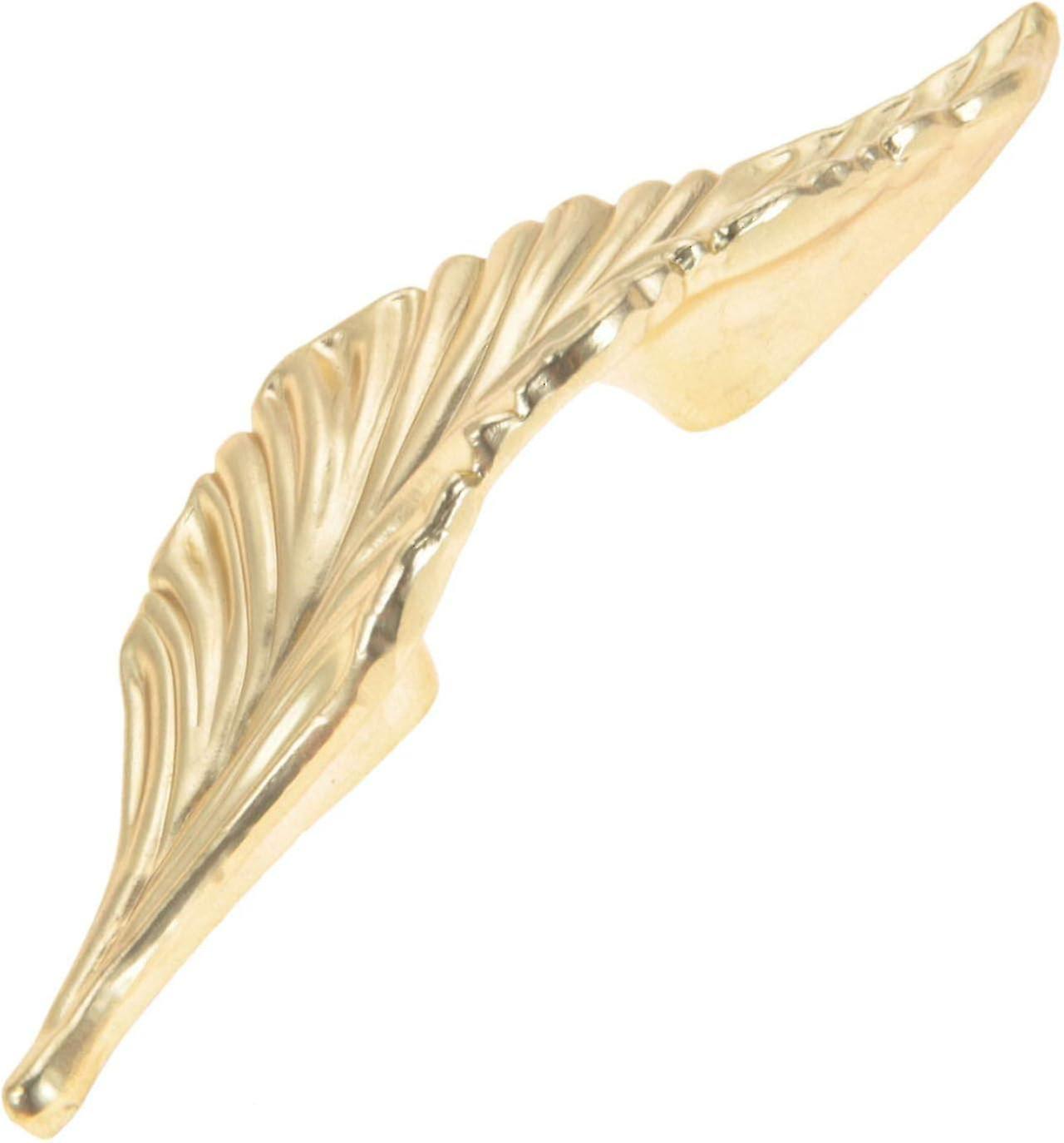 Leaf Handles Knob Zinc Alloy For Cabinet,kitchen,door,drawers,bookcases,4.13in (2pairs, Gold ...