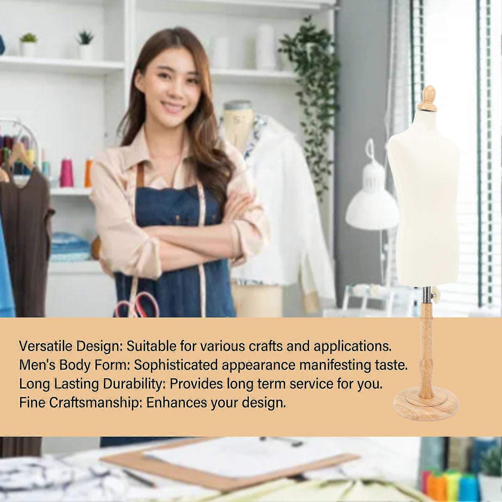 Male Body Dress Form with Stand Teaching Mannequin Torso Fixable ...