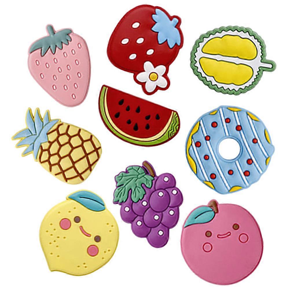 9Pcs Cartoon Fruits Magnetic Stereo Fridge Magnets Whiteboard Magnets ...