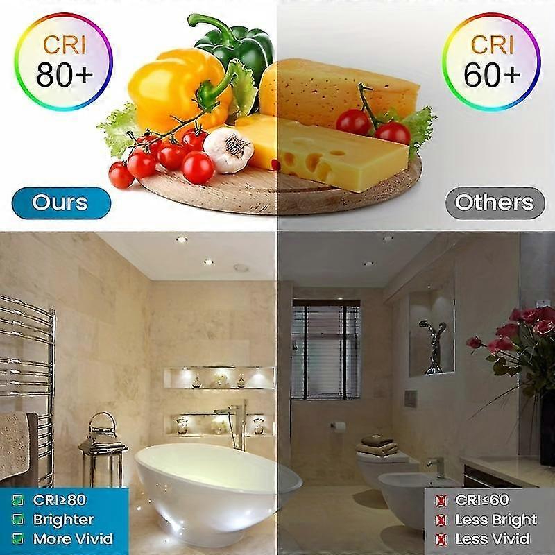 100mm LED Recessed Ceiling Light 6pcs In Box 3000 K Warm White Recessed ...