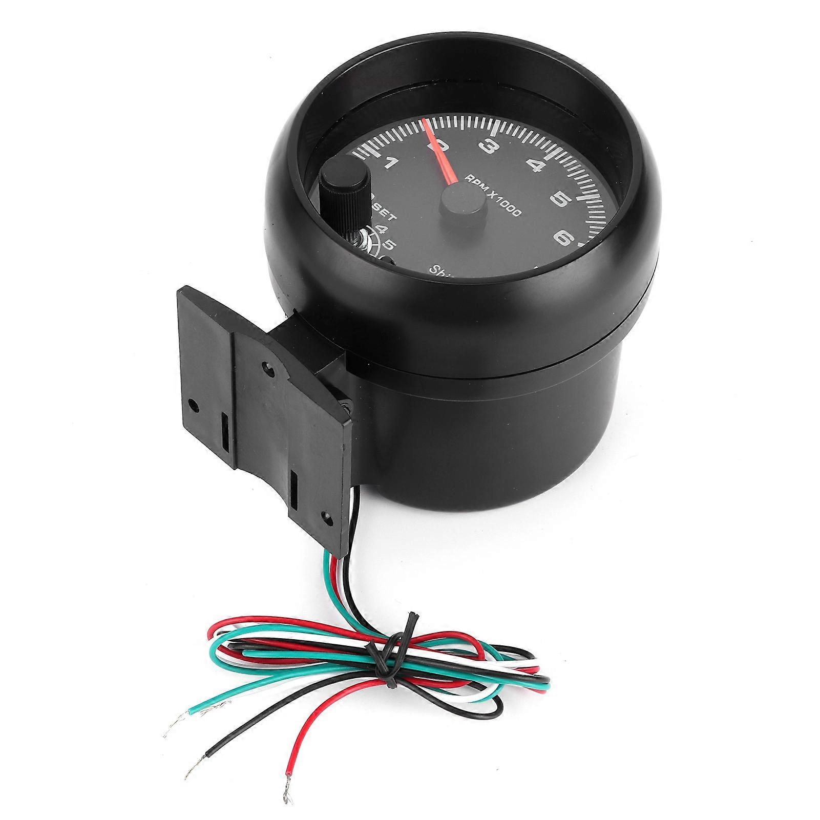 3.75in 12V Car Tachometer 0?8000RPM Pointer Tacho Gauge Meter with ...
