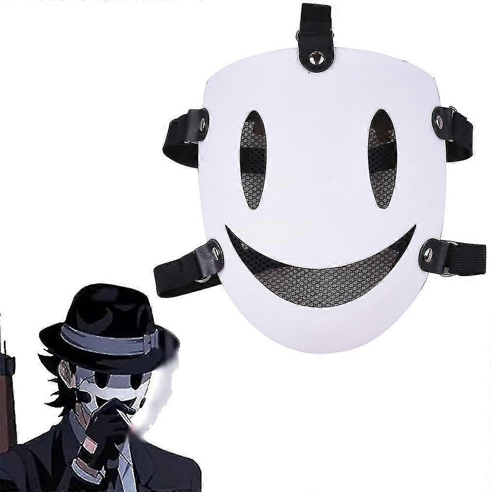 High-rise Invasion Anime Mask Sniper Tenkuu Shinpan Cosplay White Smile ...
