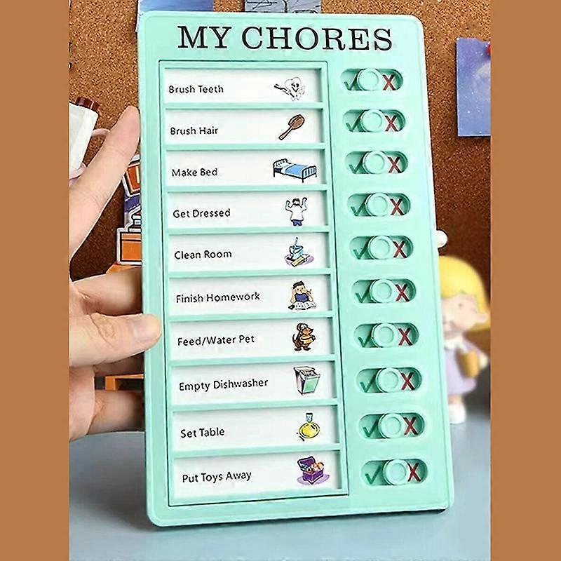 1pc Chore Chart Memo Checklist Board Daily to Do List Planner DIY Schedule Pad for Kids Adults ...