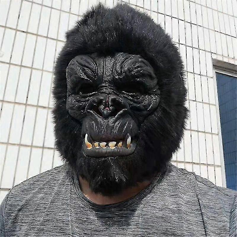Gorilla Mask Hood Monkey Latex Animals Masks Halloween Party Cosplay ...