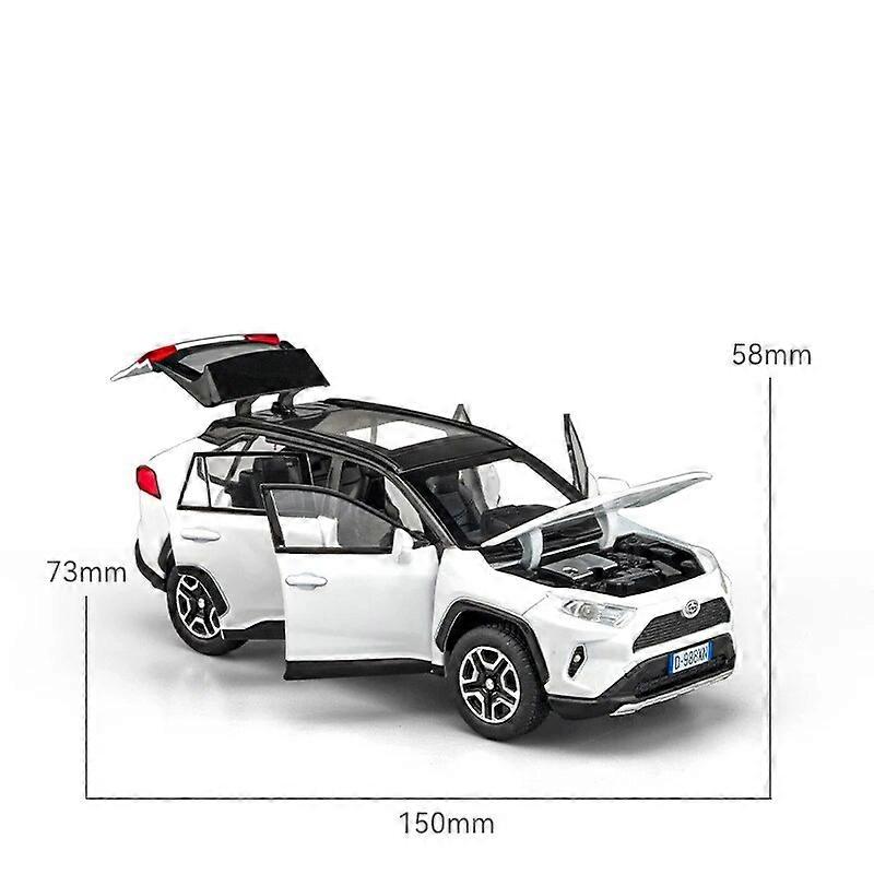 1:32 Scale Toyota RAV4 Diecast Sports Car Alloy Die Cast Sound And ...