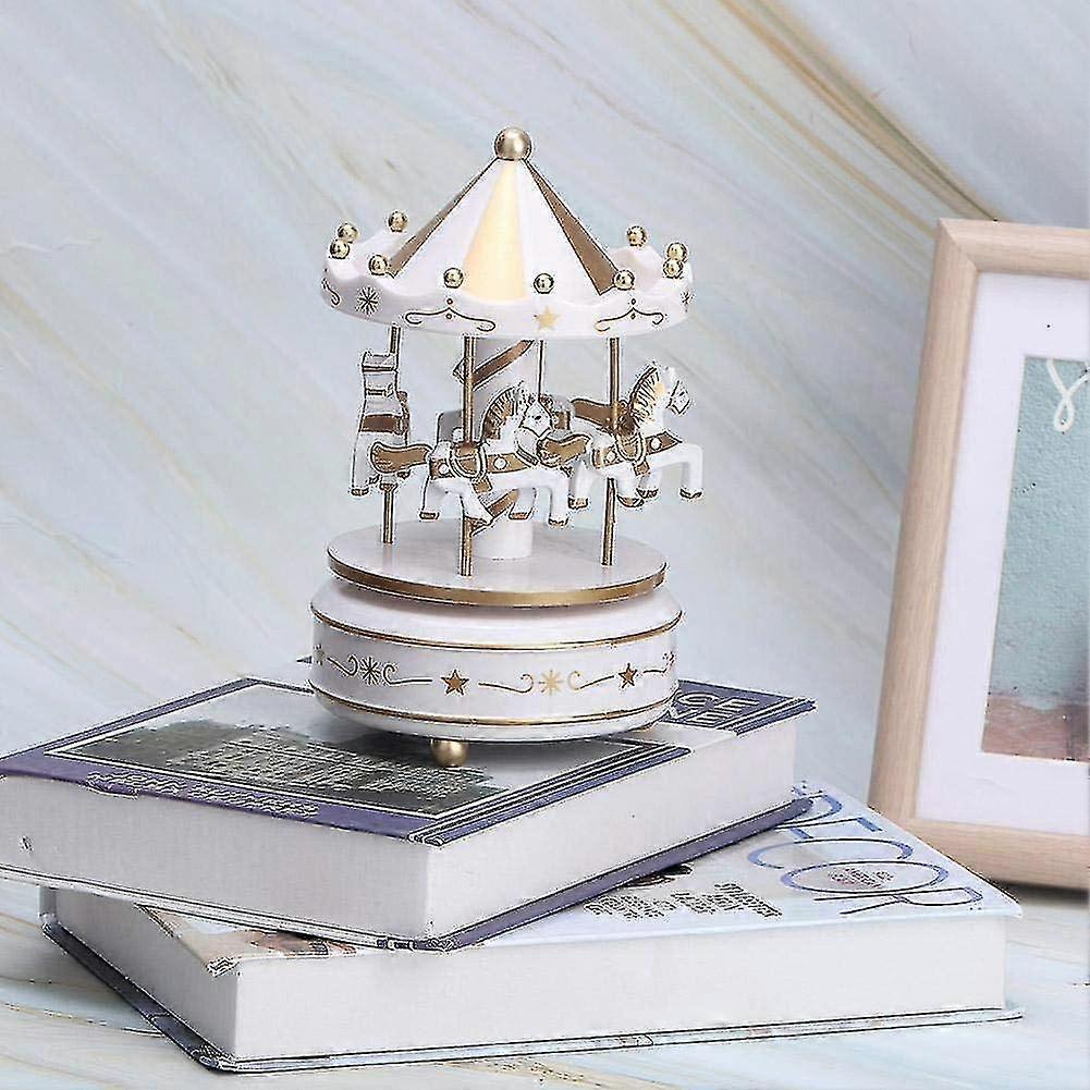 Carousel Music Box Carousel Carousel Gift Birthday Gift (white) | Fruugo UK