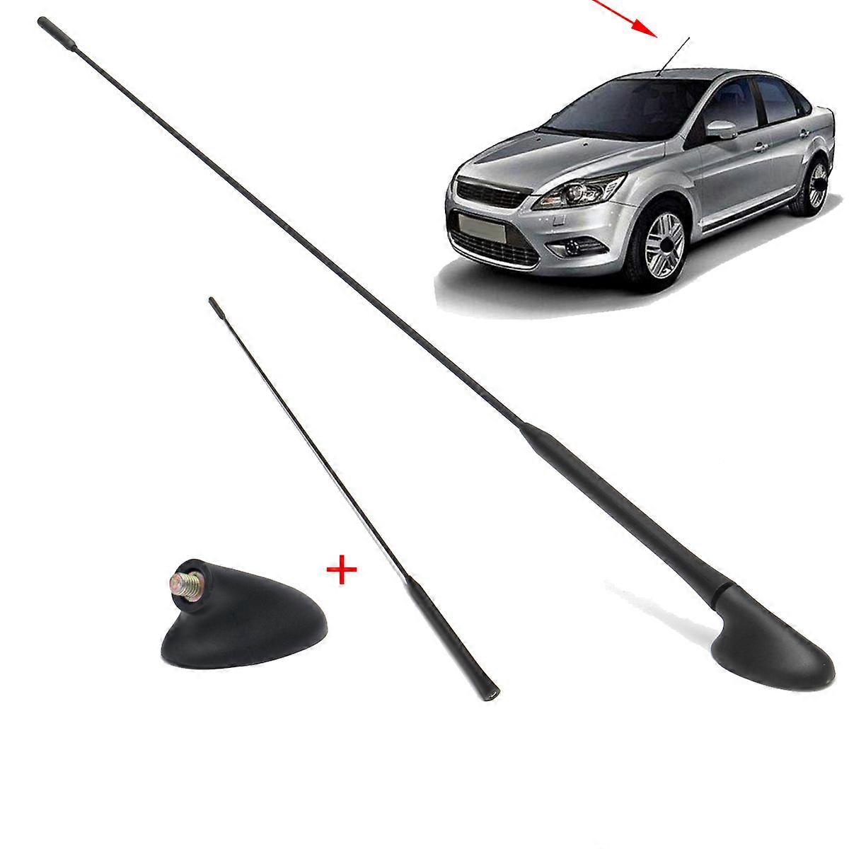 AM/FM Car Radio Roof Antenna Aerials Mast + Base Kit Compatible ...