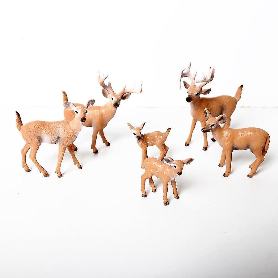 Simulation Wild Animal Deer Model Figurines,moose,elk,reindeer,alpaca ...