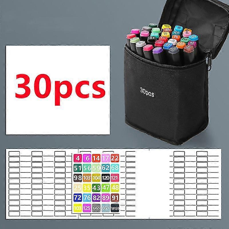 30/40/60/80 Color Markers Alcohol Felt Pen Manga Sketching Markers Dual ...