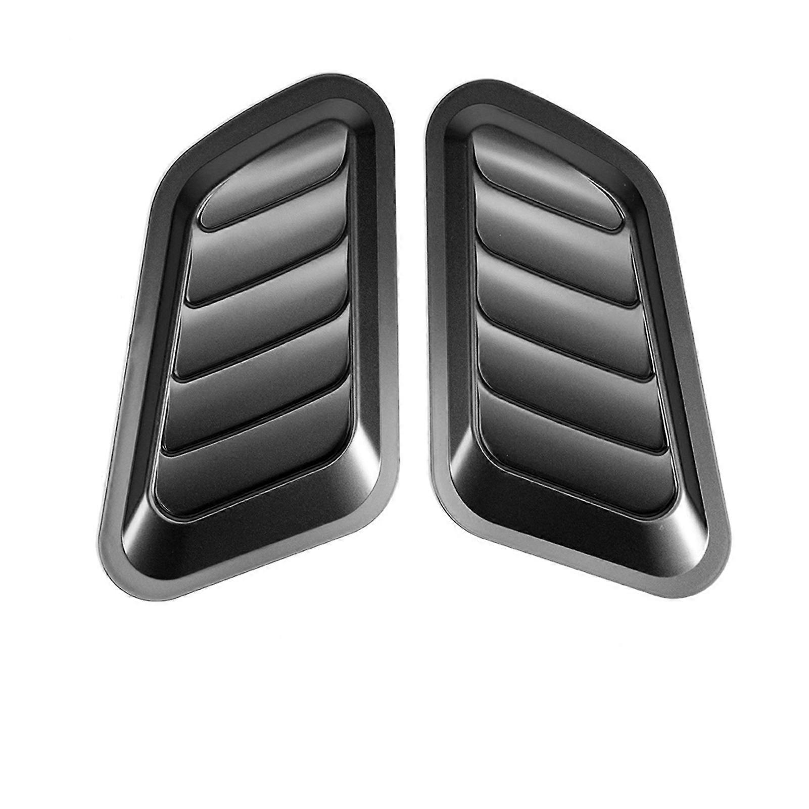 Car Sticker ABS Decorative Air Flow Intake Bonnet Vent Hood CoverBlack ...