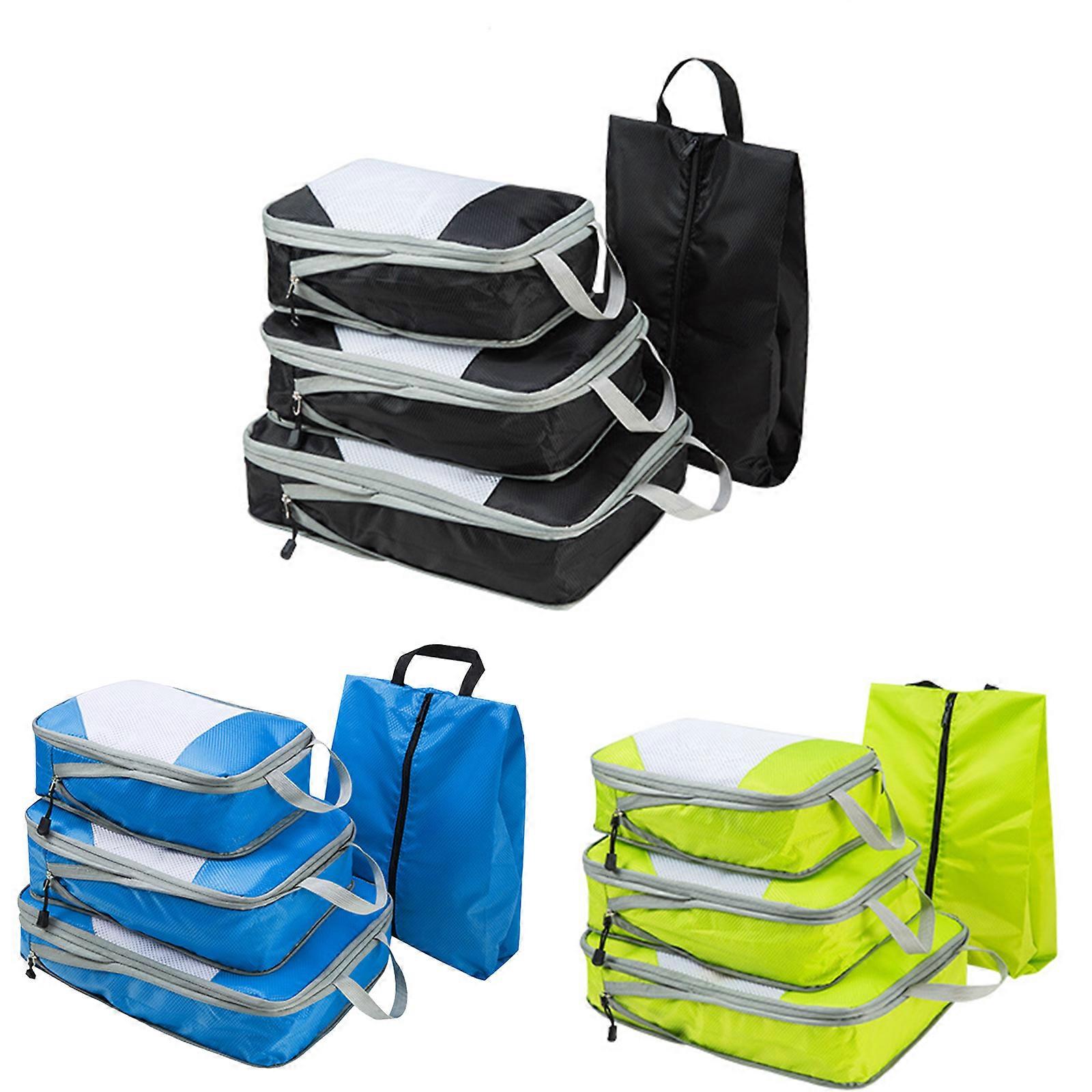 4pcs Compression Packing Cubes For Suitcases, Extensible Compression ...