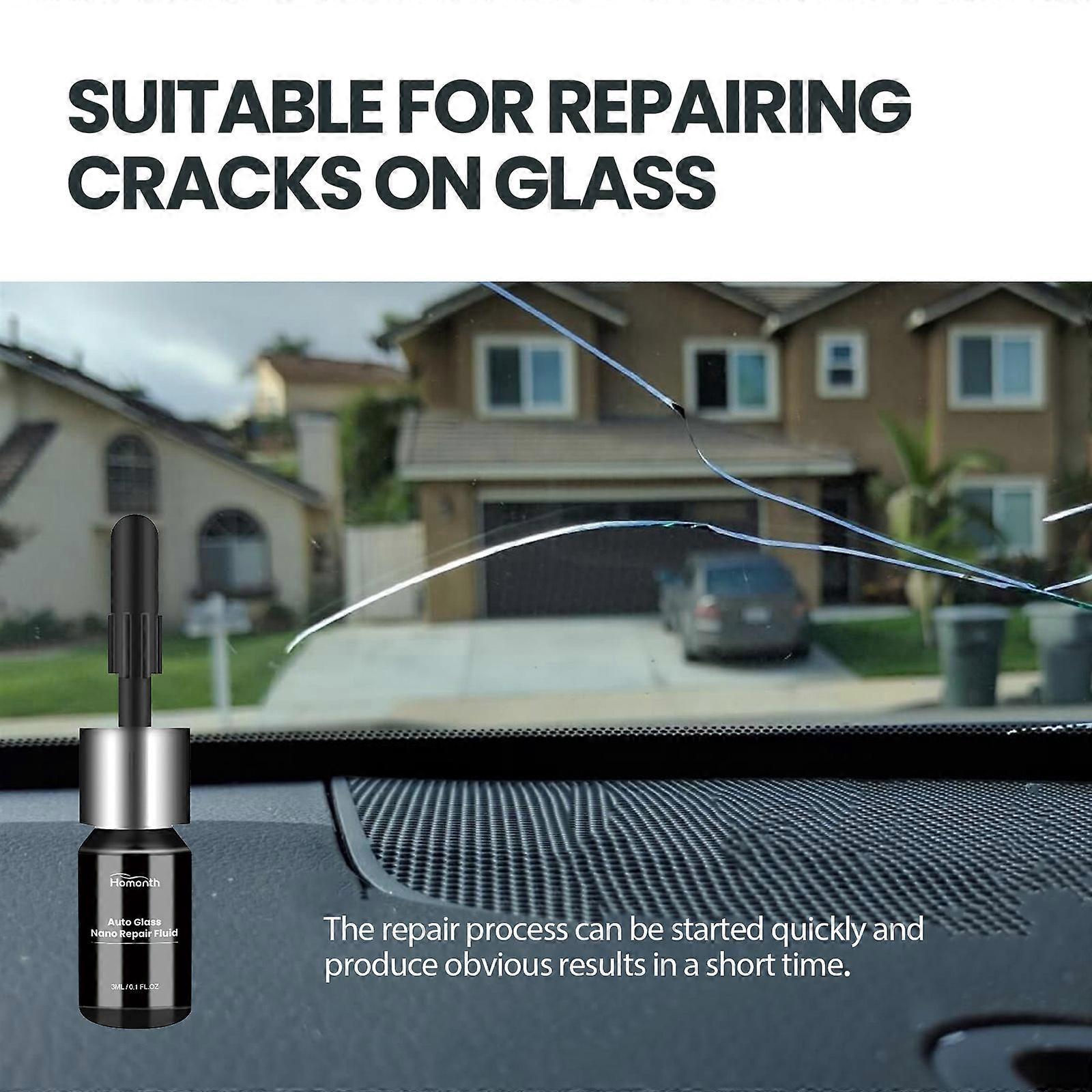 Car Windshield Crack Repair Kit, Auto Glass Nano Repair Fluid, Cracked ...