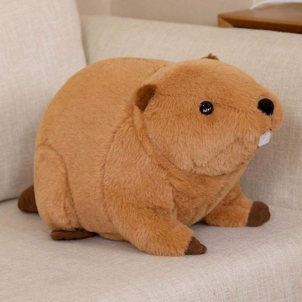 SBSGV Lifelike Beaver Stuffed Animal with Big Front Teeth Animated Plush Toy Doll Super ...