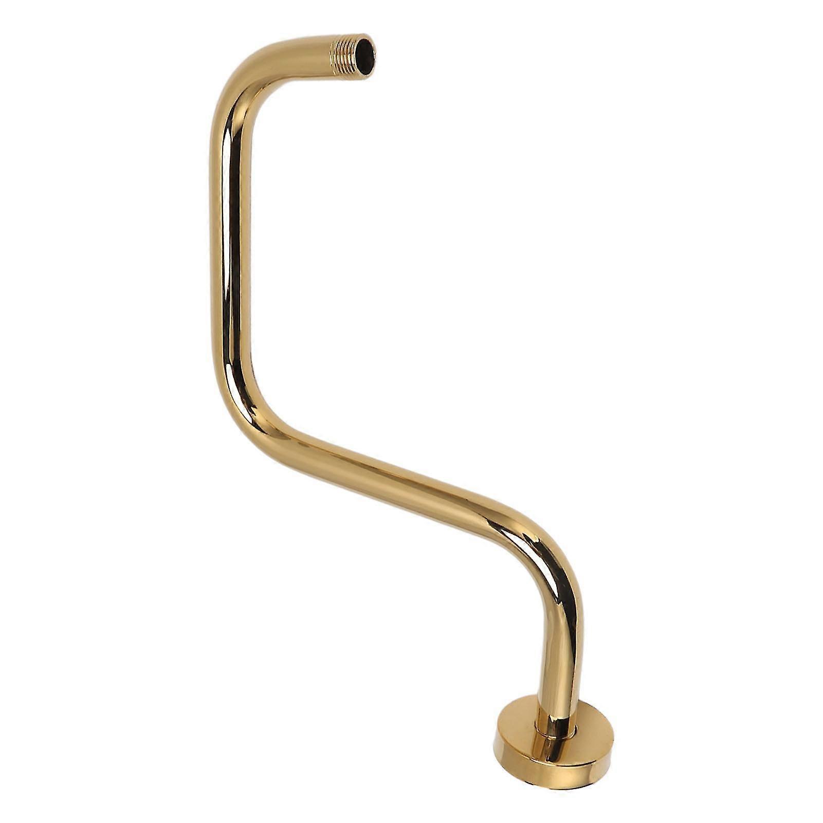 Shower Extension Arm Stainless Steel High Rise Shower Arm With Flange ...