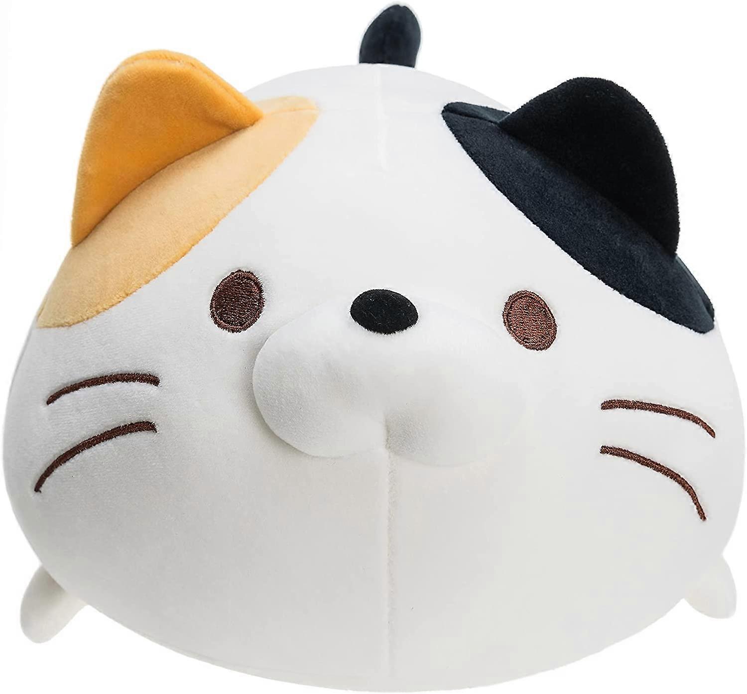 Super Soft Cat Plush Toy, Fluffy Chubby Kitty Stuffed Animal, Adorable ...