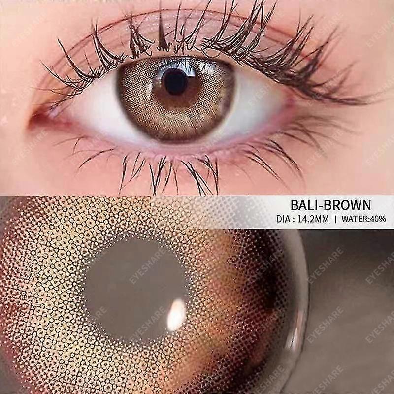 Natural Contact Colored Lenses For Eyes 1pair Multicolor Lens Soft ...