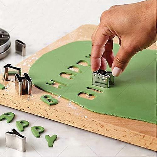 Pack of 36 Alphabet Letter & Number Fondant Icing Cutter Set-Small Size ...