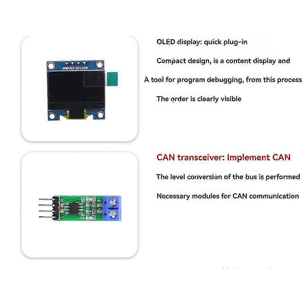 Stm32 Development Board Can Bus Supplement Kit Stm32f103c8t6 Mcu ...
