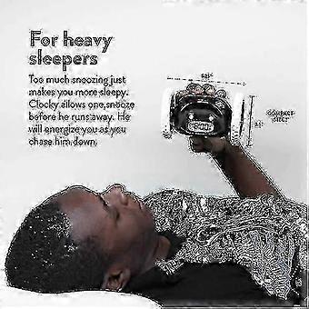 2024 Rolling alarm clock - extra high for heavy sleeping people ...