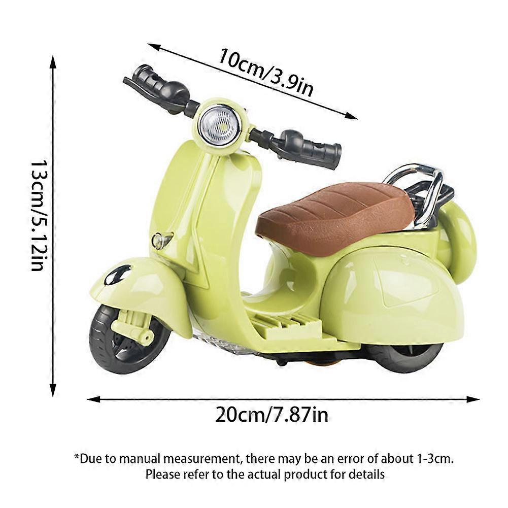 Hamster Motorcycle Toy with Lights and Music, LED Pet Scooter Mini ...