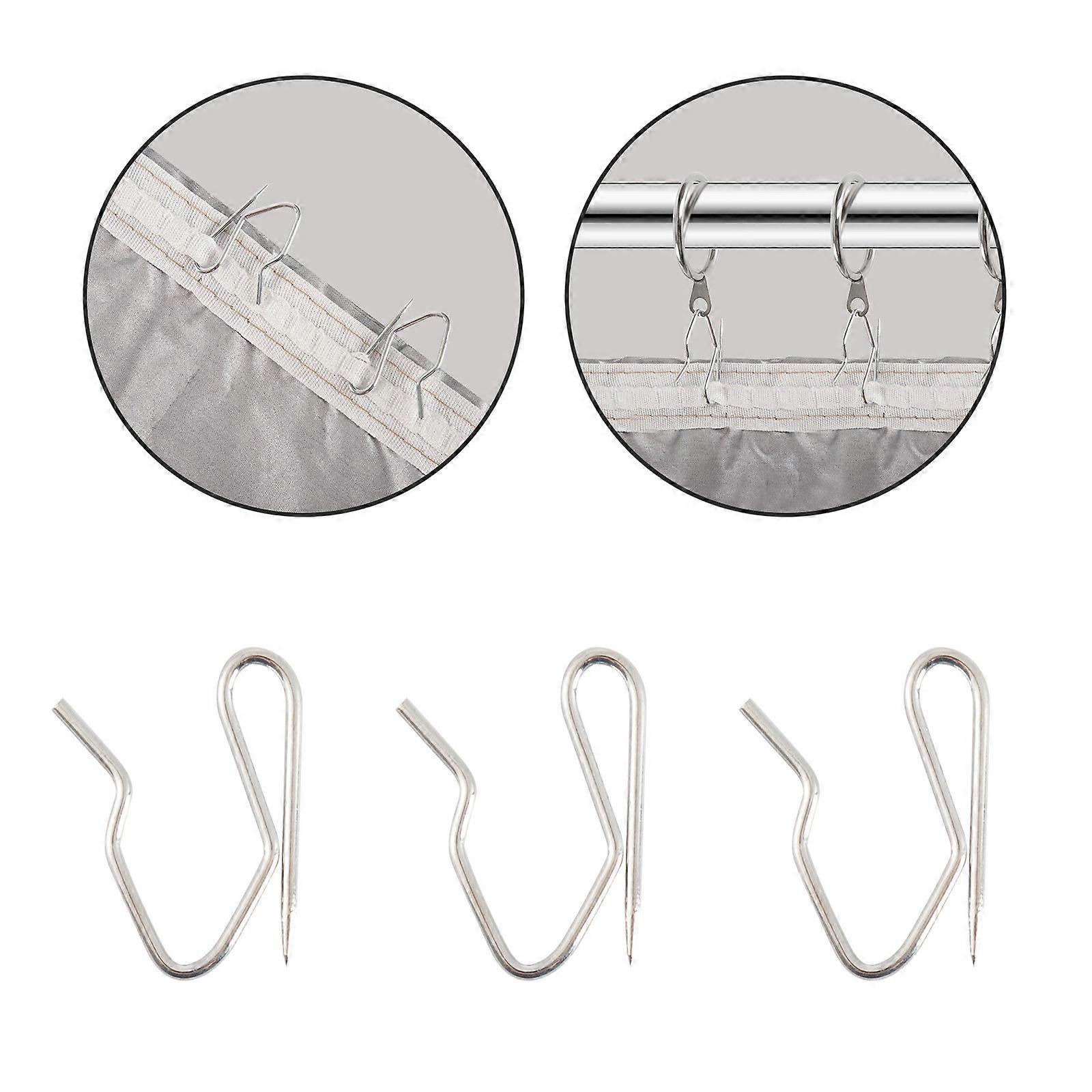 Curtain Hook Collection Stable Metal Drapery pin Curtain Hook ...