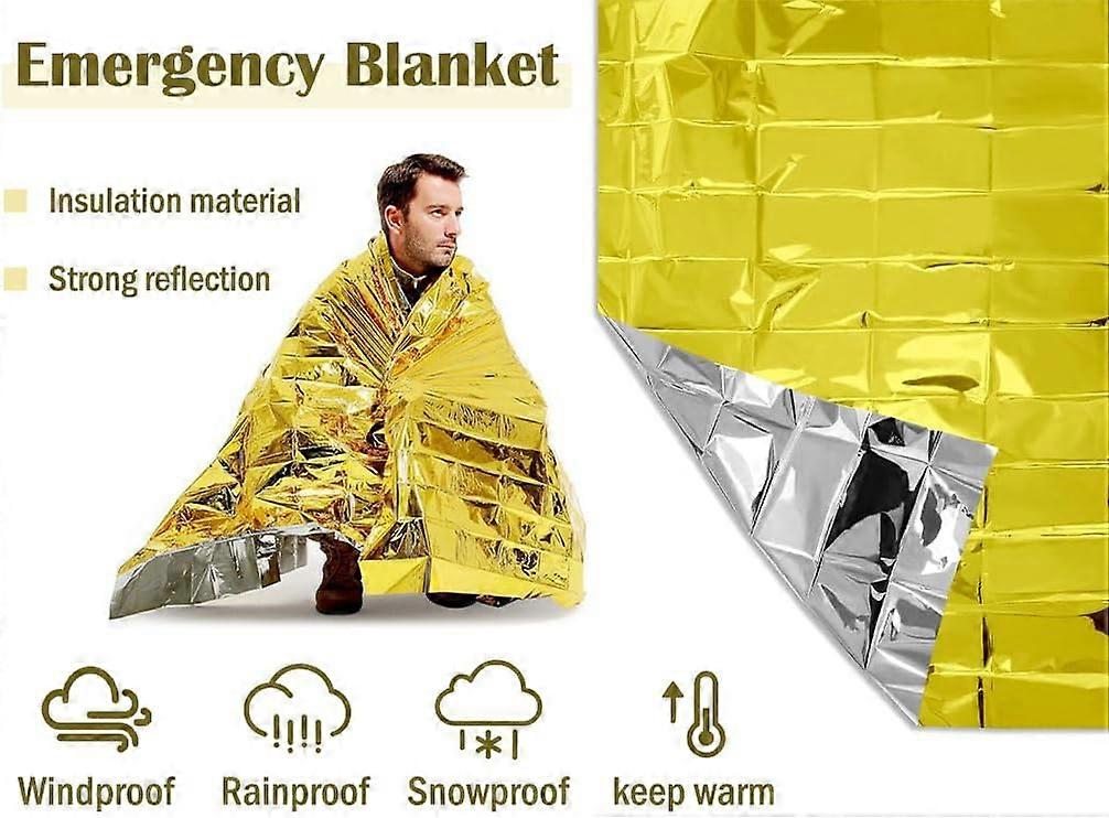 Emergency Blanket - 4 Pieces - Insulation Blanket - Rescue Blanket ...