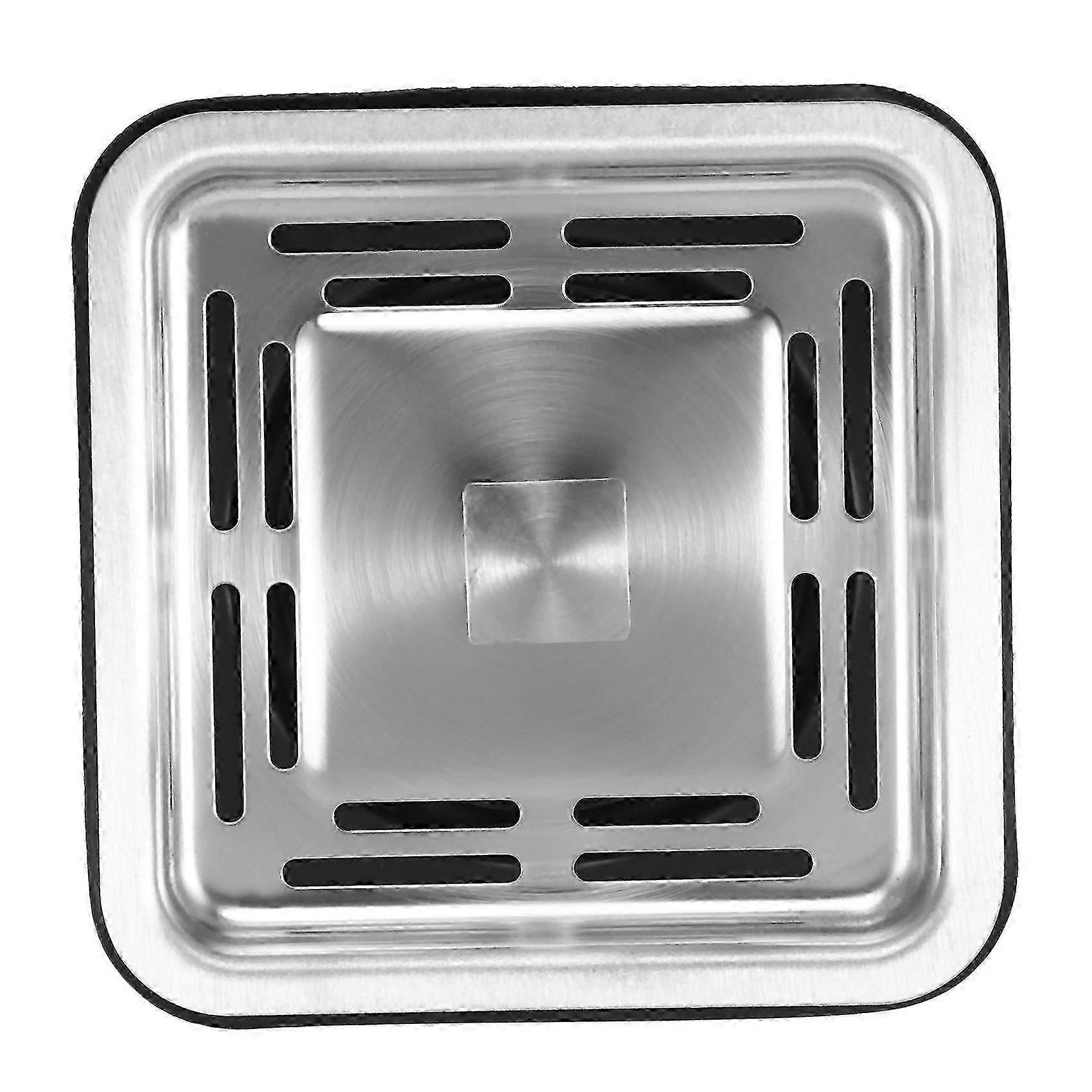 Stainless Steel Square Sink Strainer Plug for Kitchen Drain Mesh ...