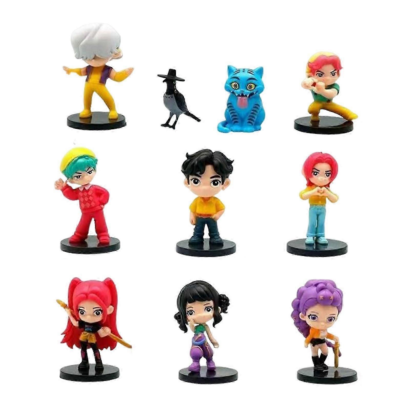 10-Piece Kpop Demon Hunter Dolls - Huntrix & Saja Boys Collection, Rumi ...