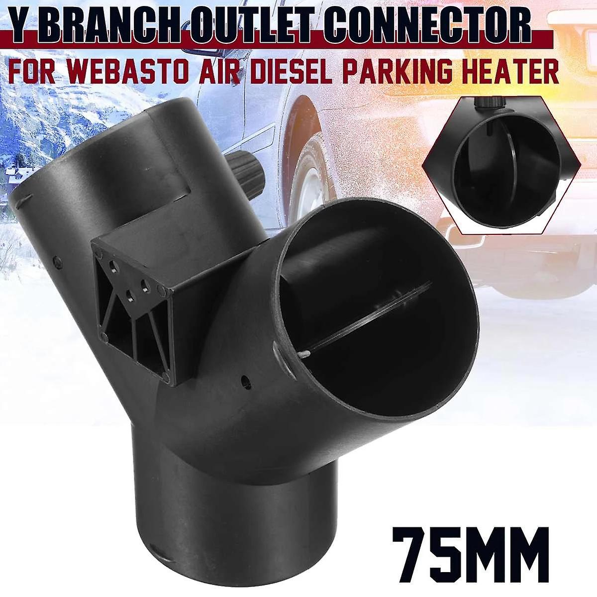 75mm Y Shape Parking Heater Vent Exhaust Connector W/dual Regulating ...