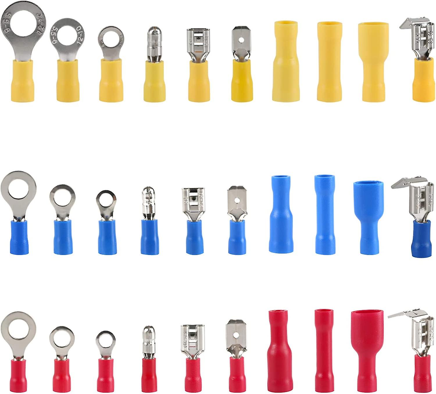 Assortment Box Of 480 Electrical Lugs Single Crimp Connectors With ...