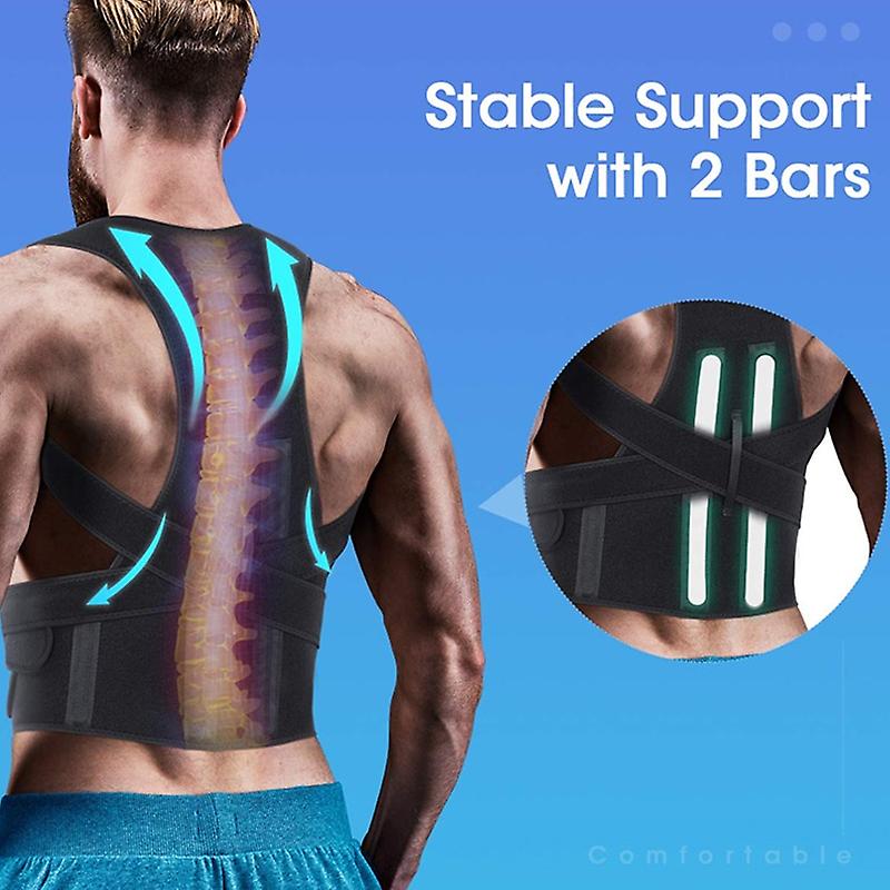 Correcteur de posture réglable Support de dos Épaule Attelle de posture ...