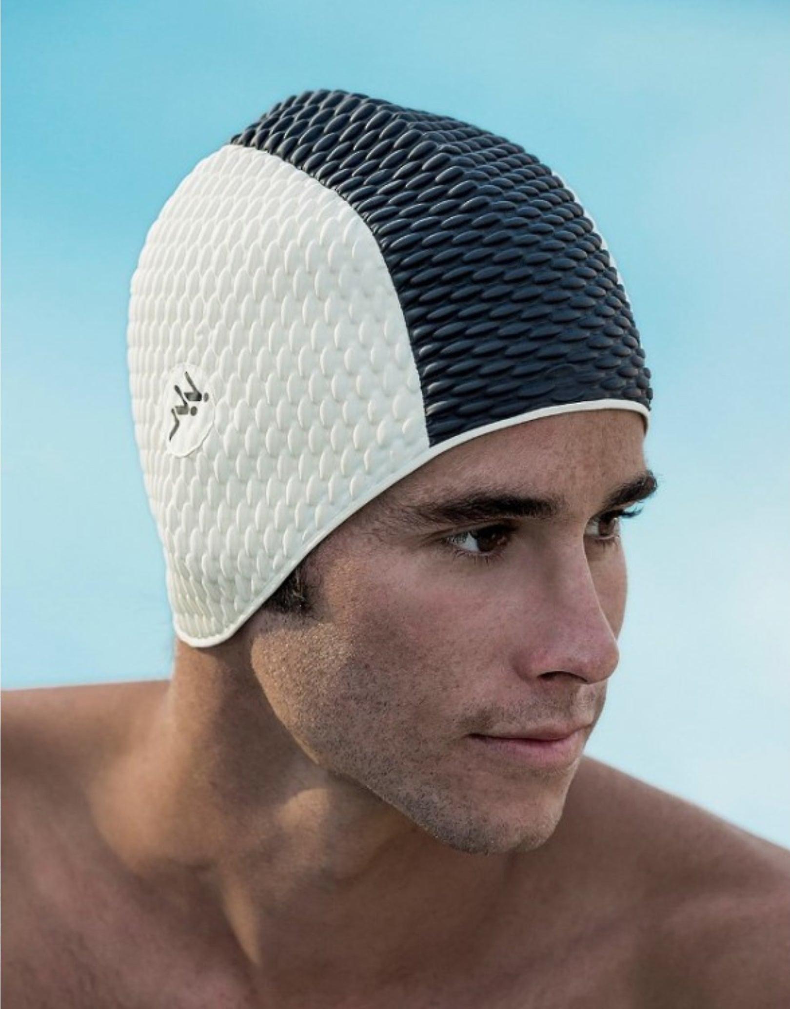 Fashy Two Tone Bubble Swim Cap | Fruugo UK