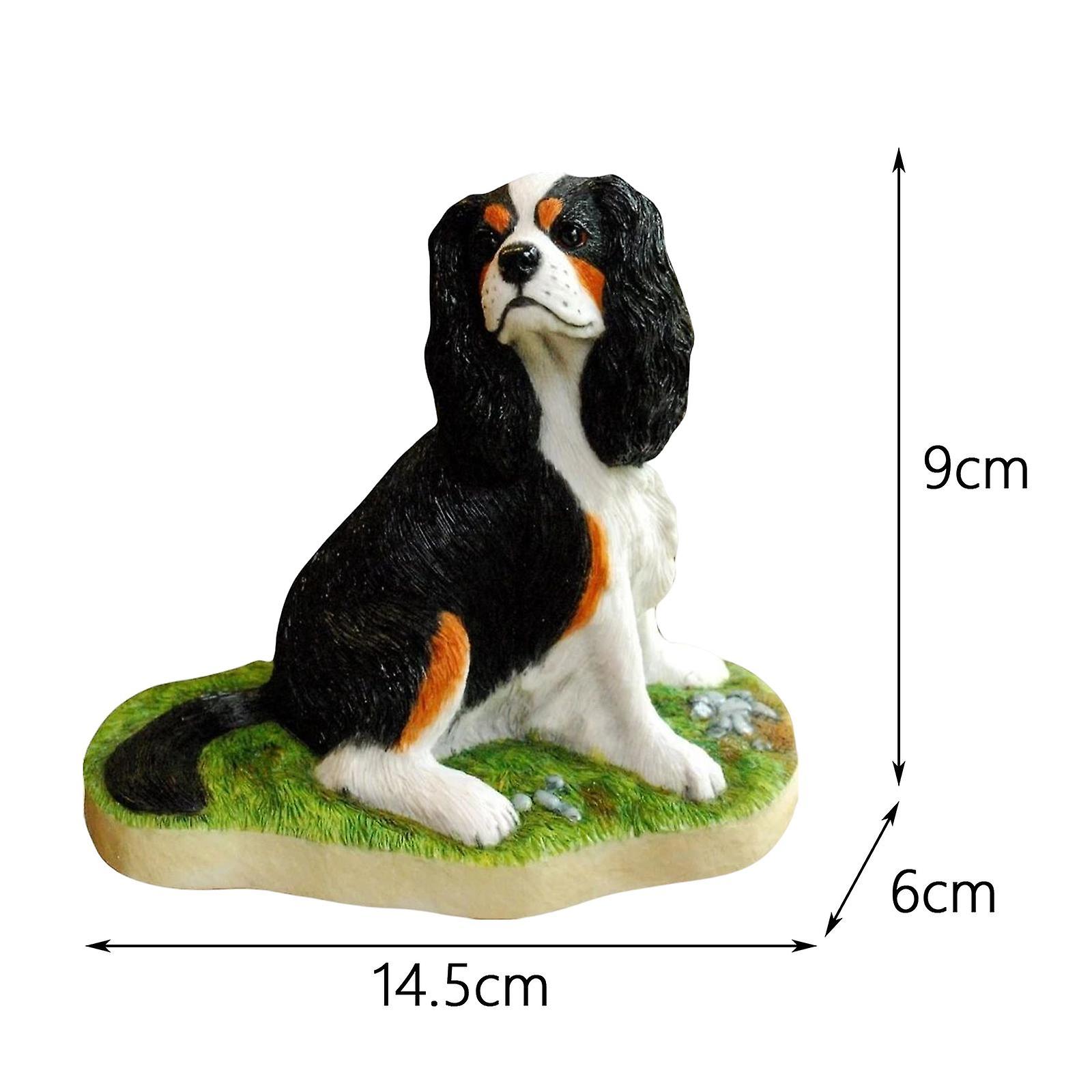 Adorable Cavalier King Charles Spaniel Dog Statue Figurine For Park ...