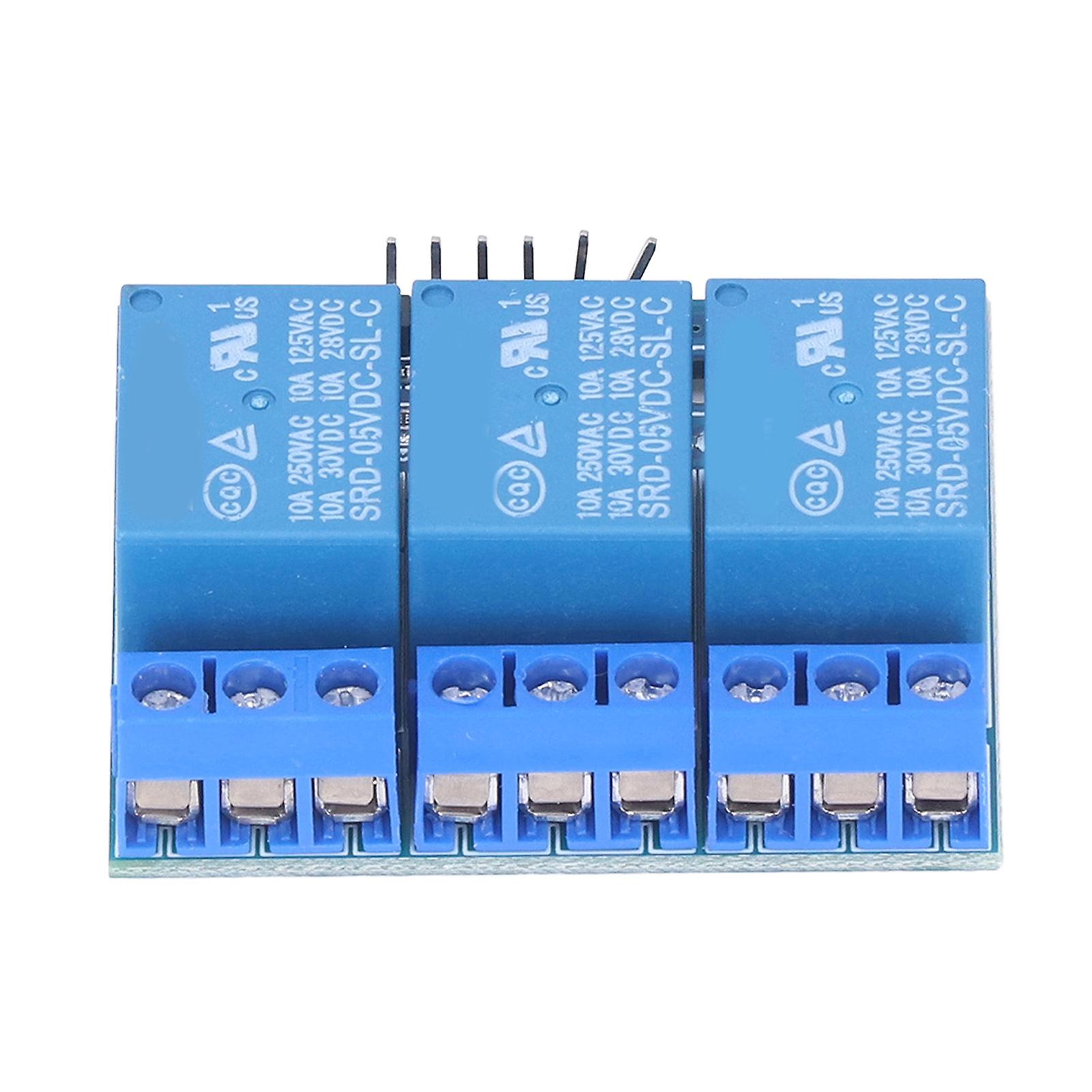 3 Channel Relay Module, Relay Module with Isolated Optocoupler, High ...