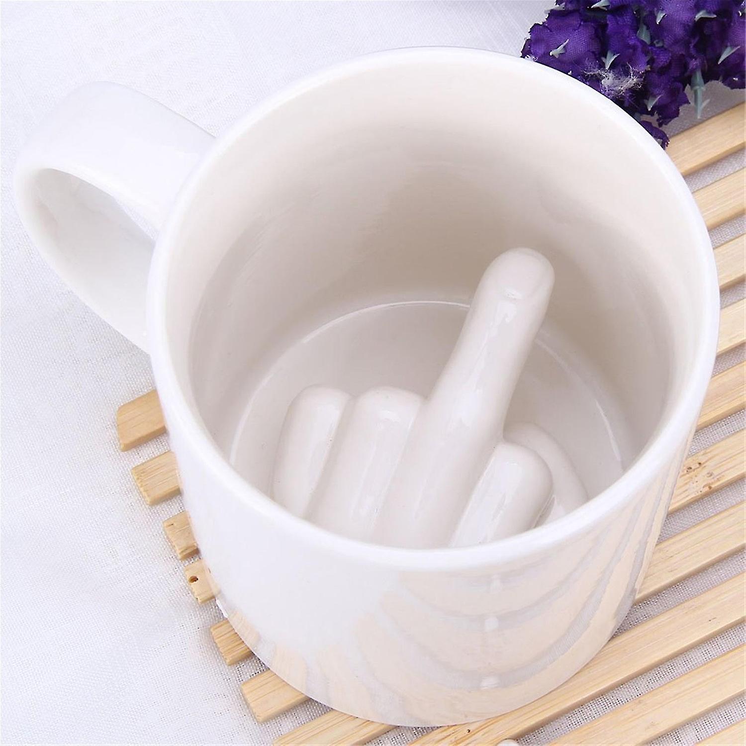 Middle Finger Teacup Mug Uncivilized Middle Finger Cup Spoof Middle ...